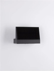 NV 9492510 AKCE - Venkovní nástěnné svítidlo JIGRA antracitový hliník a čiré sklo LED 2W 3000K 3.7V 100st. IP65 solární s pohybovým čidlem - NOVA LUCE