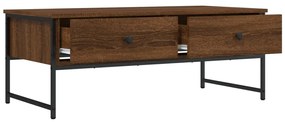Konferenční stolek hnědý dub 101x49x39,5 cm kompozitní dřevo - Default Title