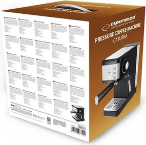 Esperanza EKC011 černá / Kávovar / 850 W / 1,8 L / 20 bar / napěňovač