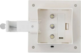 Zahradní solární lampy 12 ks LED čtvercové 12 cm bílé 277137
