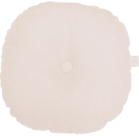 Kulatý polštář s knoflíkem pudrově růžová 40 cm