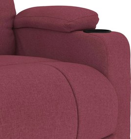 Masážní křeslo vínové textil 339095