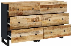 Příborníky 2 ks 60 x 33 x 75 cm hrubé mangovníkové dřevo 3143635