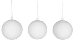 Porcelánová dekorace Baubles White - set 3 ks Garden Trading