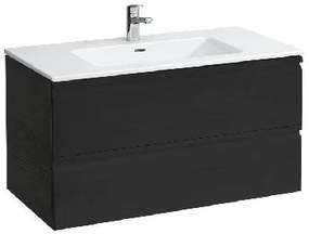 Laufen Pro S - Skříňka s umyvadlem, 1000x500 mm, 2 zásuvky, wenge H8619654231041