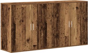 Servírovací skříň 2 ks Staré dřevo 79 x 38 x 80 cm 3334308