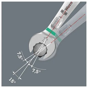 Wera 020229 Očkoploché klíče 5/16 ÷ 1/2" 6003 Joker 4 Set Imperial 1 (Sada 4 díly)