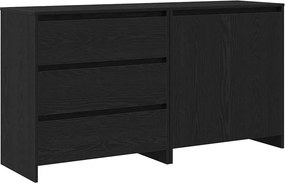 Servírovací skříň 2 ks Černá 70 x 41 x 75 cm Kompozitní dřevo 3332523