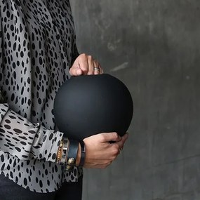 COOEE Design Váza Ball Black  - 20 cm