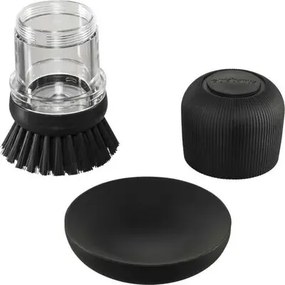 Brabantia Kartáč na nádobí s dávkovačem šedá / plast