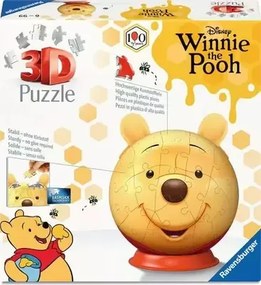 Ravensburger 120080701 Puzzle ball s ušima Medvídek Pú / 72 dílků / vě