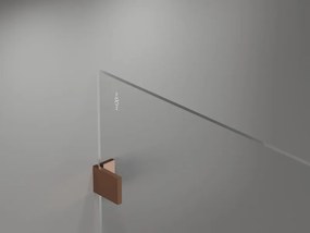 Mexen Lunar sprchová stěna levá 80 x 200 cm, 8mm čiré sklo, růžové zlato, 830-080-000-60-00-L