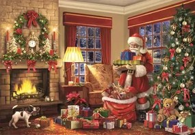 Clementoni 39924 Puzzle Santova návštěva 1000 dílků