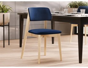 Čalouněná jídelní židle KT63/C, Potah: Magic Velvet 2250, Barva dřeva: buk