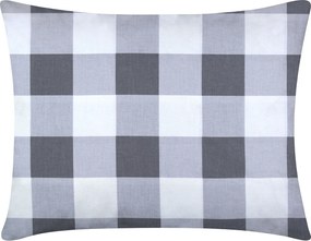 Bavlněný povlak na polštář Kostky šedé Velikost: 40 x 40