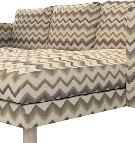 Potah na pohovku IKEA Norsborg 3-místná se šezlongem barva béžová látka pletený vzor, vzorované
