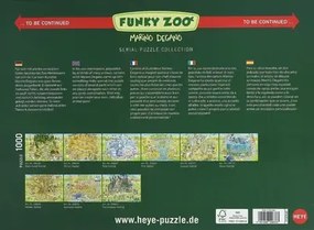 HEYE Puzzle Šílená ZOO: Opičí výběh / 1000 dílků / 70 x 50 cm