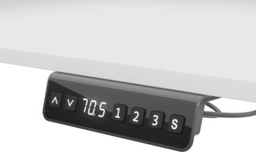 Elektricky výškově nastavitelný rám psacího stolu, 2 motory – bílý 110-180 cm DV-202ODF - bílá