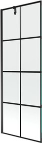 MEXEN - Next zástěna vanová, 1-křídlo, 70 x 150 cm - černá/vzor, černá - 895-070-000-00-77-70