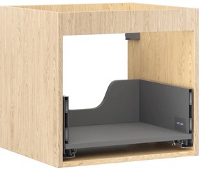 Mexen Box-A korpus skříňky pod umyvadlo 50 cm, 1 zásuvka, dub - 91AX0-0500-470-1-81
