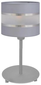 Stolní lampa HELEN 1xE27/15W/230V šedá/stříbrná