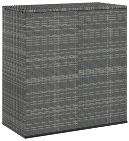 Zahradní úložný box PE ratan 100 x 49 x 103,5 cm šedý 317225