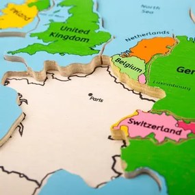 Bigjigs Toys Dřevěné puzzle mapa Evropy / 25 dílků / od 3 let