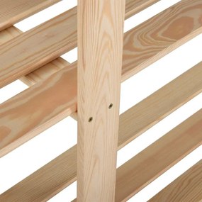 Úložný regál s 5 policemi 170 x 28,5 x 170 cm masivní borovice 327319