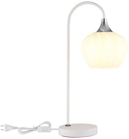 Globo 15548TW - Stolní lampa MAXY 1xE27/40W/230V bílá