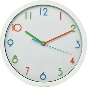 XXXLutz NÁSTĚNNÉ HODINY modrá, zelená, červená, bílá 25,4 cm Ambia Home - Nástěnné hodiny - 0090070090