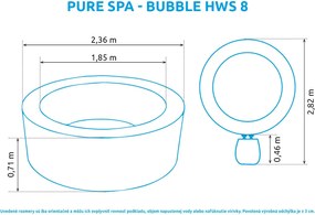 Intex | Vířivý bazén Pure Spa Bubble HWS 8 NP | 11400293