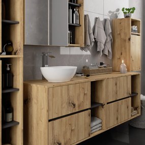 Závěsná koupelnová skříňka VAMI 35 cm - výběr z 6 provedení
