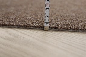 Vopi, Metrážový koberec Astra hnědá - neúčtujeme odřezky z role, na míru, šíře 2m,3m,4m, hnědá, ab (mřížka), chodba / předsíň