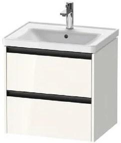 Duravit Ketho.2 - Umyvadlová skříňka 549x584x455 mm, 2 zásuvky, lesklá bílá K25281022220000