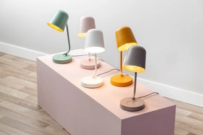 Kovová stolní lampa ENCANTAR, výška 38,5 cm, zelená