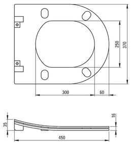 Deante Silia, toaletní sedátko s pomalým zavíráním, bílá, CDL_6SOZ