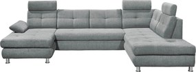 XXXLutz SEDACÍ SOUPRAVA, textil, světle šedá MID.YOU - Sedací soupravy - 002220029603