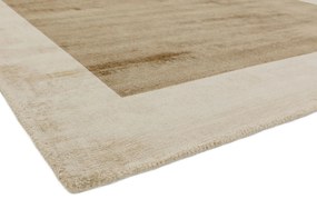 Béžový  koberec Ife Border Putty Champagne Rozměry: 160x160 cm