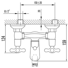 Aqualine - Vanová sada VICTORIA lesklý chrom