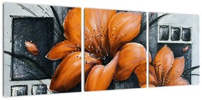 Obraz oranžové květiny