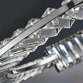 Toolight Designové LED osvětlení Crystal + dálkové ovládání APP1527-CP40 CHROME
