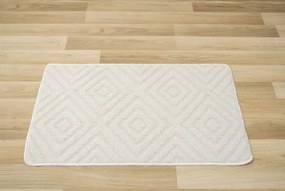 Koupelnový kobereček Cross 2 šedý, kosočtverce