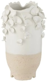 Keramická váza s květy sasanky Anemone - Ø22*38 cm