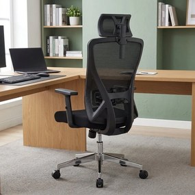 Kancelářská ergonomická židle Neoseat FLEX PRO — černá, nosnost 150 kg