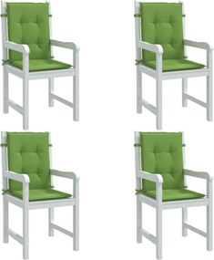 vidaXL Podušky na židli nízké opěradlo 4 ks béžová melanž 100x50x4 cm [4002470] Barva: melange green
