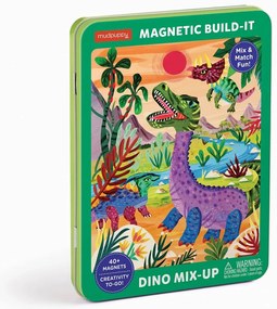 Mudpuppy Magnetická stavebnice Dino Mix-Up
