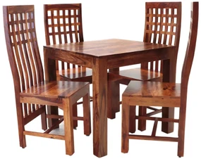 furniture-nabytek.cz - Jídelní set pro 4 osoby masiv z indického palisandru