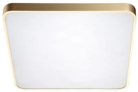 LED stropní svítidlo Quadro 50 Led CCT zlaté s dálkovým ovladačem