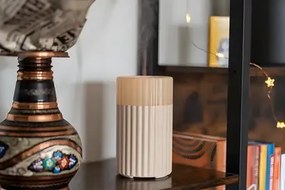 Airbi CANDLE béžová / Aroma difuzér / Efekt hořící svíčky / Ultrazvuko