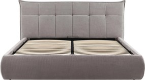 Postel Mirka 160x200 cm látka – šedá